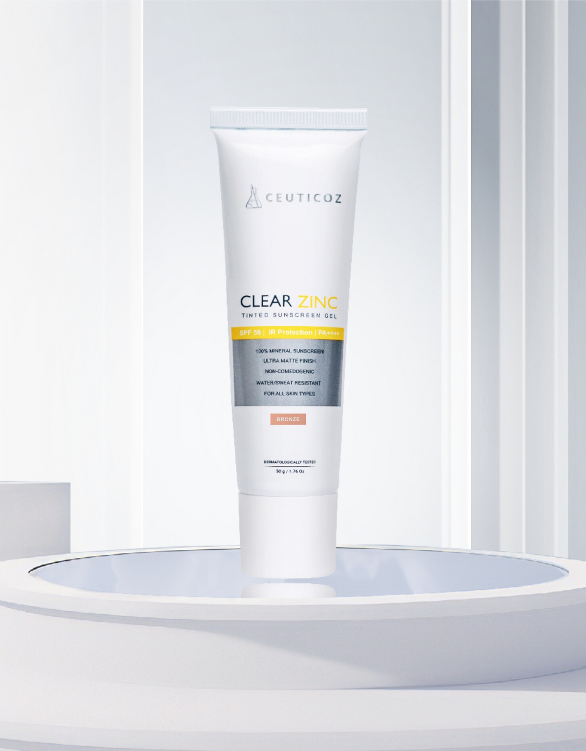 Clear Zinc Tinted Sunscreen Gel